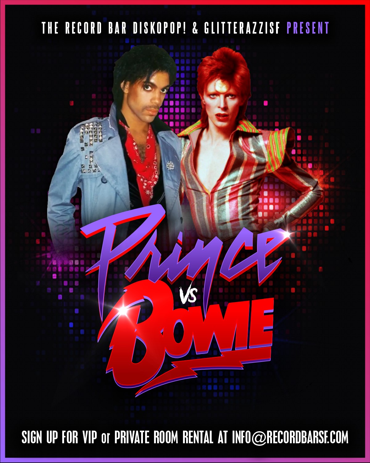 BOWIE + PRINCE ‘Night of Legends’ – Record Bar SF