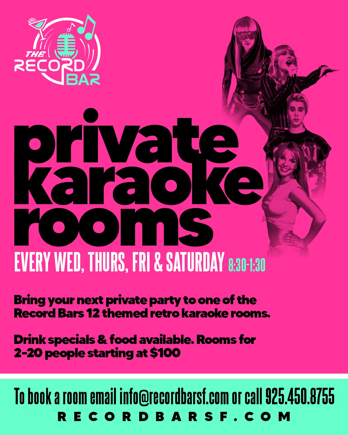 Record Bar SF – Themed Bar Lounge and Speakeasy, Karaoke Bar Union ...